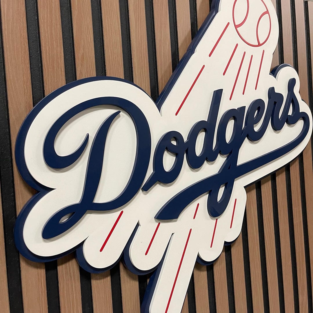Dodgers Handcrafted 3D Wood Sign Layered.(logotipo De Madera) - Etsy