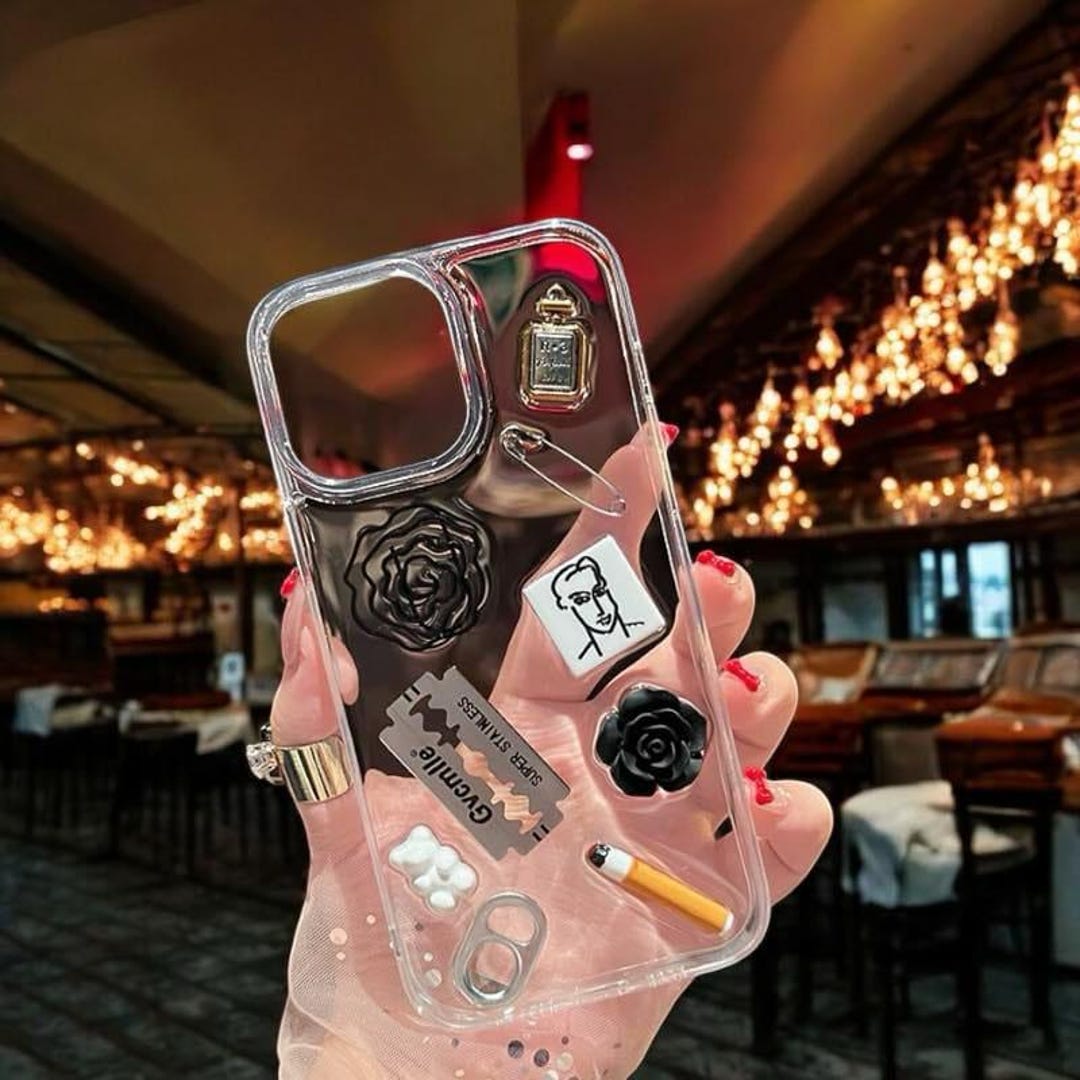 Creative Resin 3D Handmade Case With Metal 3D Junk Blade Pin Button Key ...