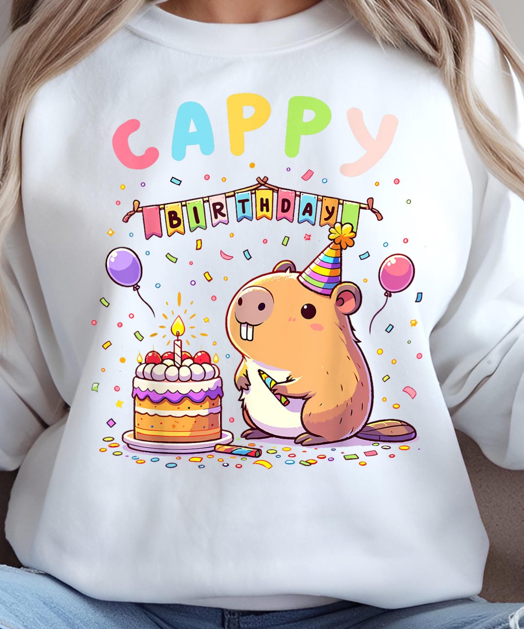 Cappy Birthday to Me PNG SVG – Cute Capybara Birthday Clipart – Funny ...