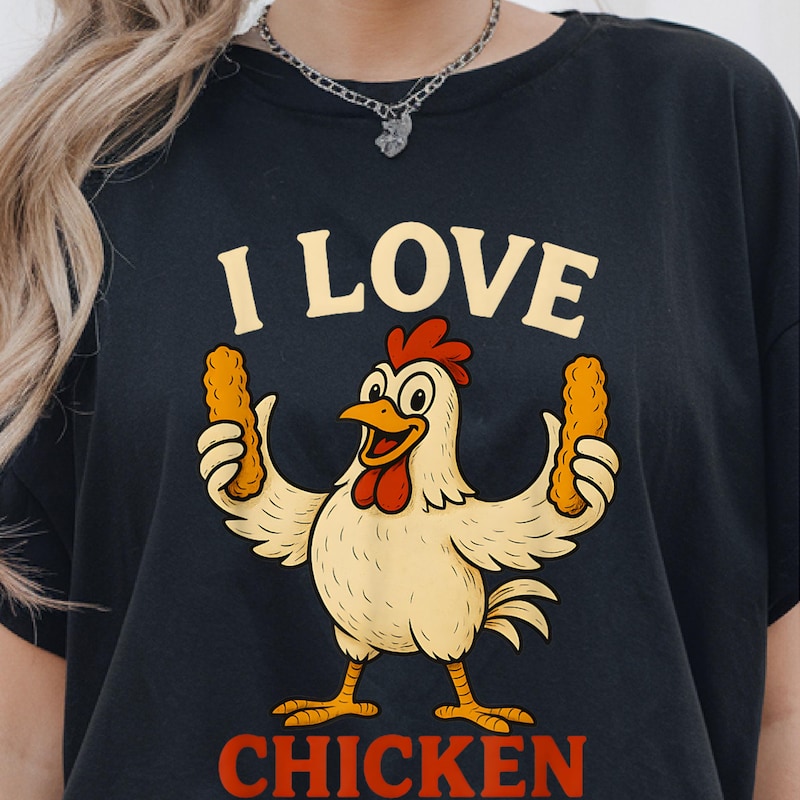 I Love Fried Chicken Shirt - Etsy