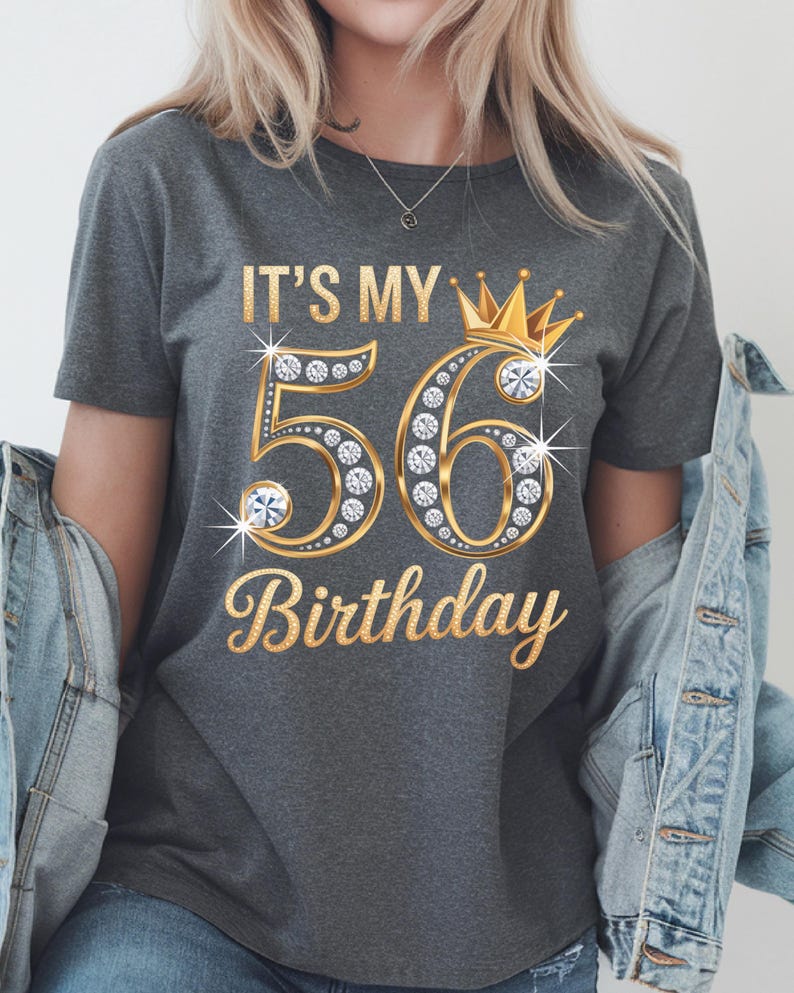 It's My 56th Birthday Queen PNG , 56 Years Old Shoes Crown Diamond Png ...