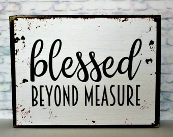 Blessed Beyond Measure, Cutouts, DIY, Measuring Cups, Kitchen ...