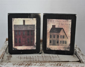 Primitive Saltbox | Etsy