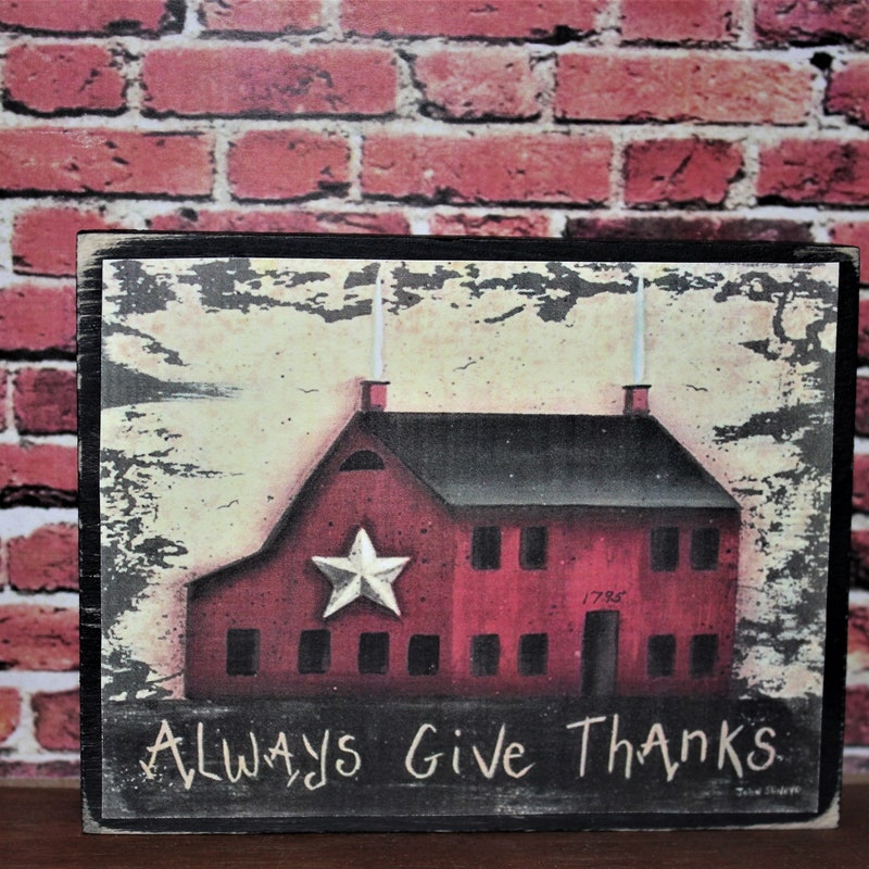 Always Give Thanks Sign - Etsy