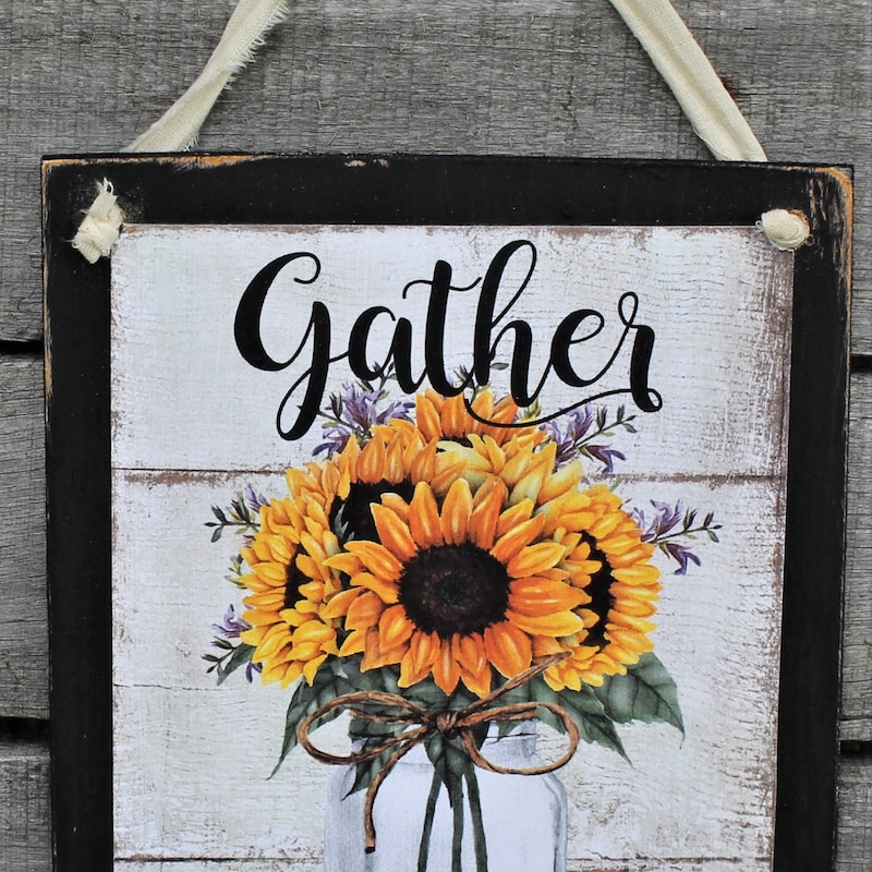 Mason Jar Wall Decor Sunflower - Etsy