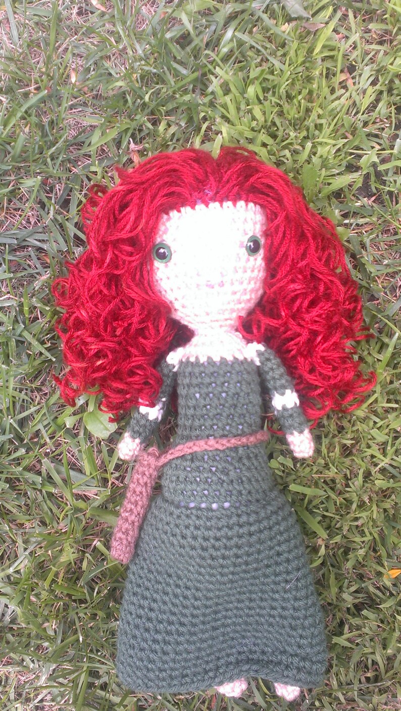 Merida Inspired Crochet Doll, Red Hair - Etsy
