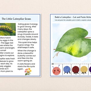 Caterpillar Cut and Paste Activity | Spring Fine Motor Printable (PDF ...