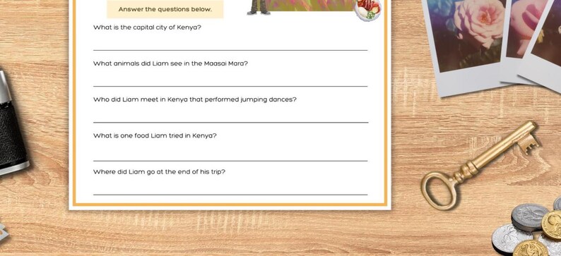 Reading Comprehension Worksheet – Elementary Geography Activity ...