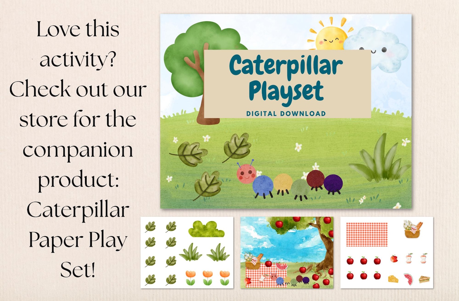 Caterpillar Cut and Paste Activity | Spring Fine Motor Printable (PDF ...