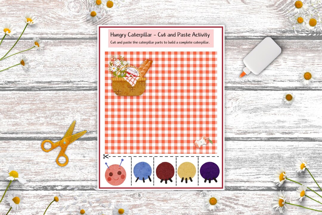 Hungry Caterpillar Cut and Paste - Fine Motor Skills Activity ...