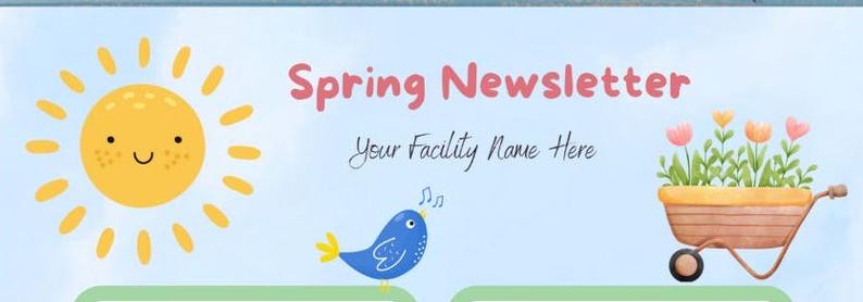 Editable Spring Newsletter Template for Classroom Communication (canva ...