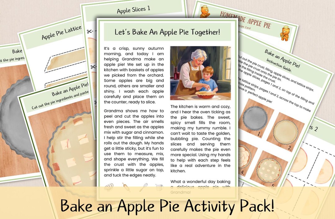Apple Pie Sequencing Activity – Cut & Paste Worksheets With Printable ...