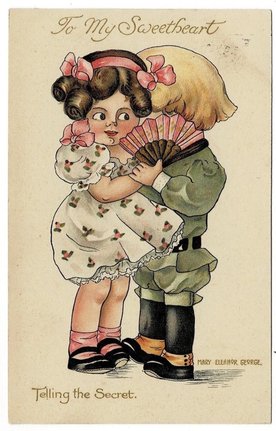 1910 Secret Sweetheart Vintage Valentine Postcard by - Etsy