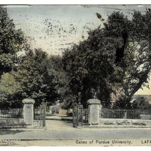 1909 Gates Purdue University Lafayette Indiana Vintage Postcard Get ...