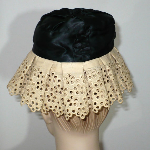 Lady's Maid Hat, 1900-1910s Edwardian Antique Parlor … - Gem