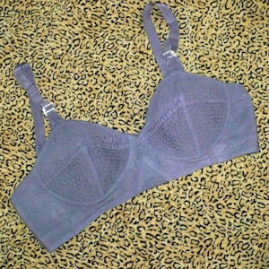 28C Hot Rod Honey 950s Bra, Four Quadrant Purple Circle Stitch Brassiere, Get Lucky Vintage - Etsy