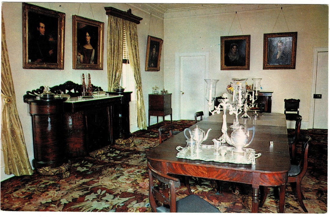 1950 Andrew Jackson Home Dining Room Hermitage Tennessee Historical ...