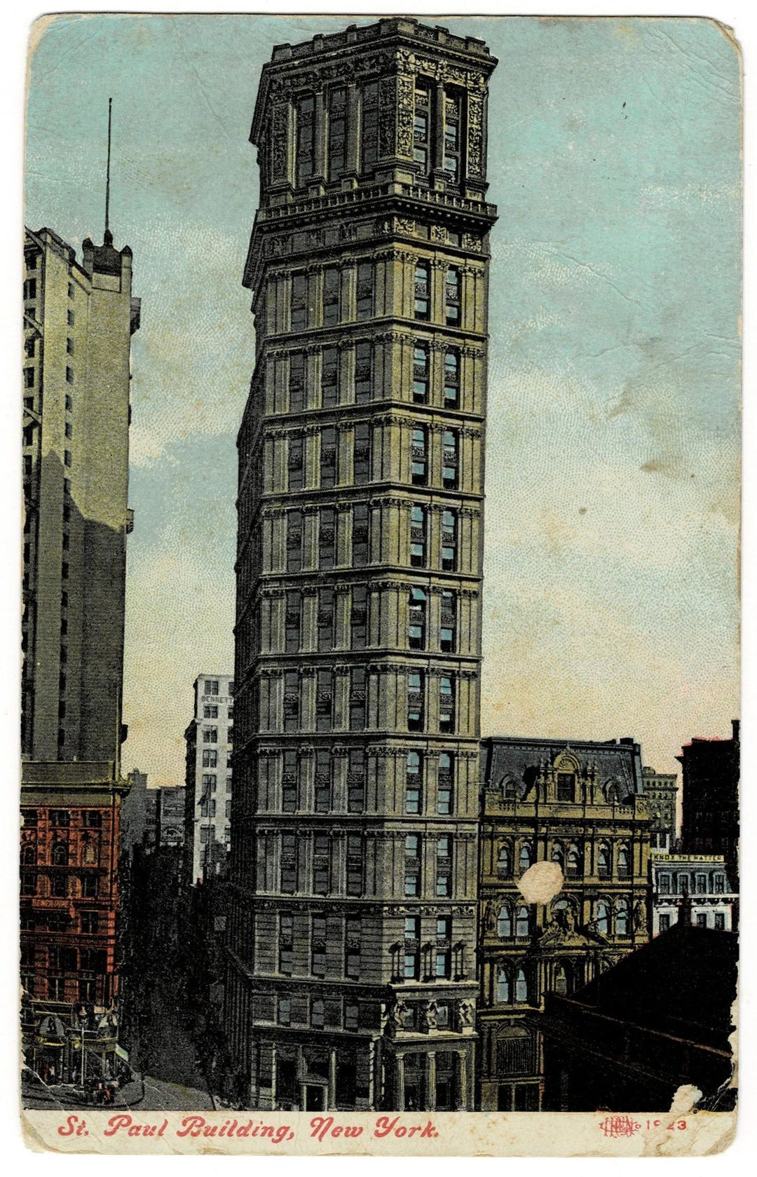 1908 New York Postcard, St. Paul Building, Get Lucky Vintage - Etsy