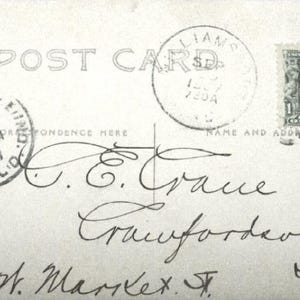 1907 Williamsport Indiana House Warren County Vintage Postcard RPPC ...