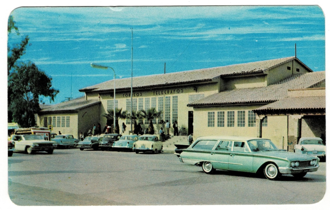 1960 Post & Telegraph Building Mexicali Mexico Vintage Postcard Get ...