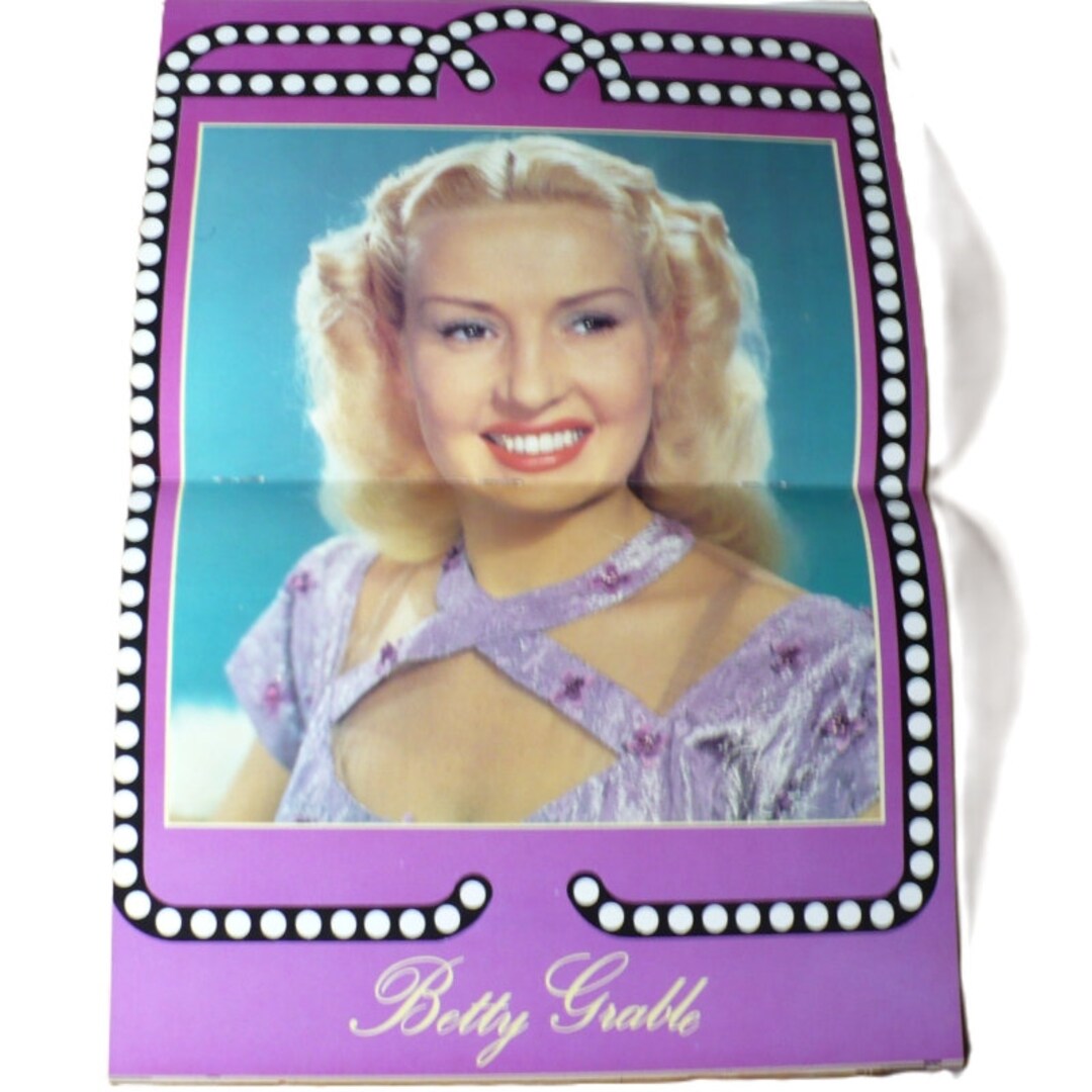 Vintage Betty Grable Centerfold Poster Still in Magazine - Etsy