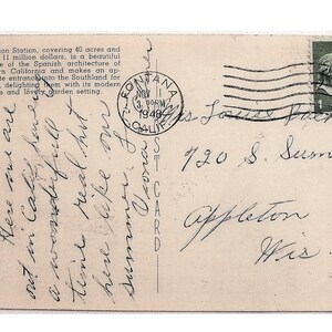 1949 Union Station Los Angeles California Postcard - Etsy