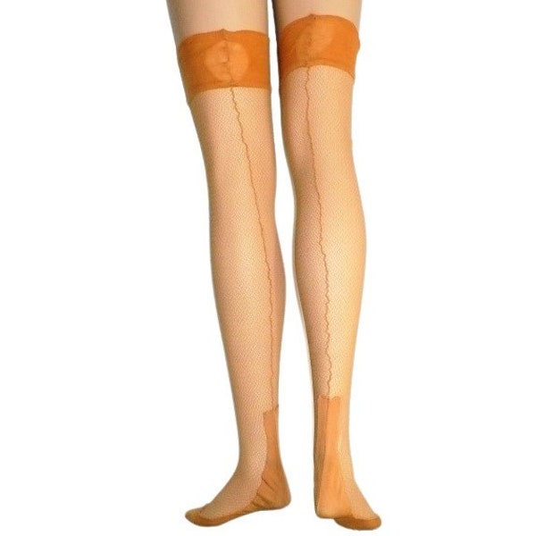Seamed Silk Stocking Etsy