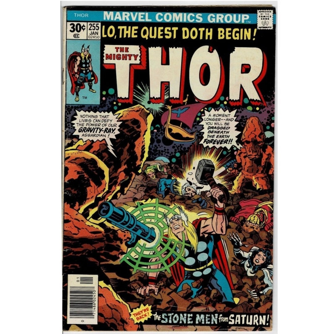 Thor Vol 1 255 the Quest Begins Marvel Comic 1977 B - Etsy