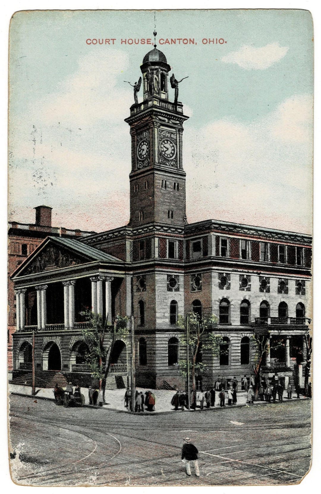 1908 Court House Canton Ohio Vintage Postcard Get Lucky Vintage ...