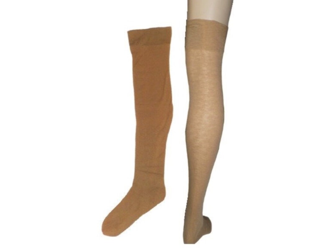 10 X24.5 Vintage 1950s Thigh High Cotton Garter Stockings for Active ...