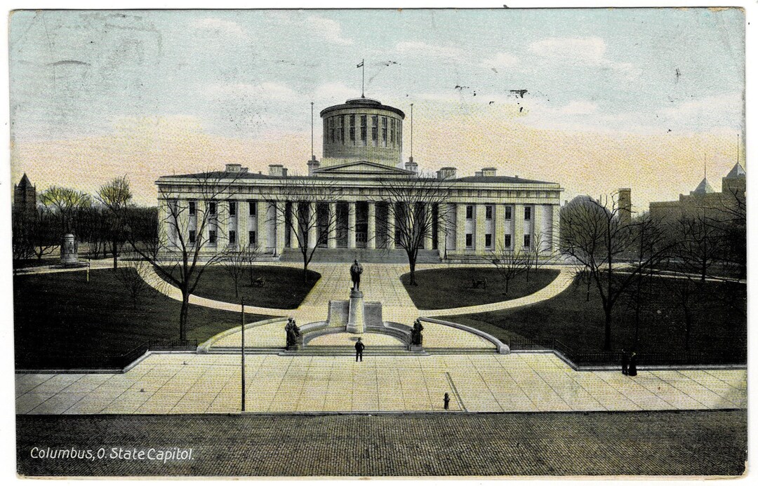 1909 State Capitol Columbus Ohio Vintage Postcard Get Lucky Vintage ...