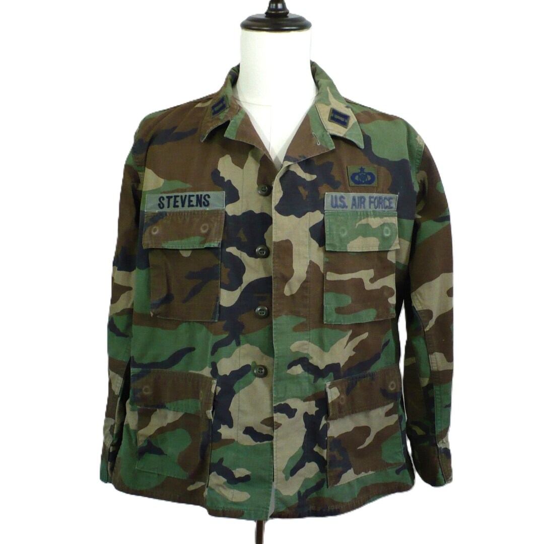 1980 USAF BDU Woodland Camo Jacket Med/short Get Lucky Vintage - Etsy