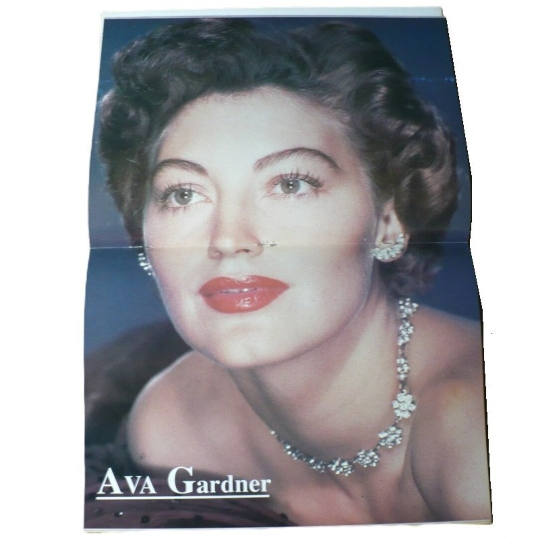 Ava Gardner Centerfold Poster, Original Hollywood Movie Star Wall Art ...