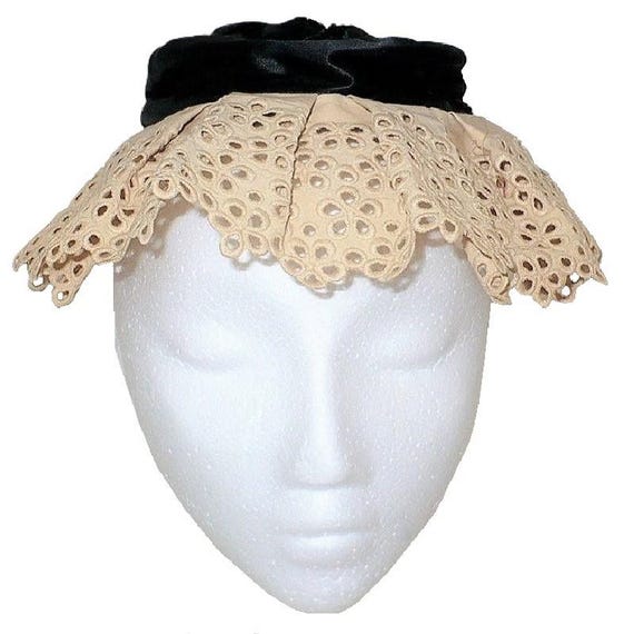 Lady's Maid Hat, 1900-1910s Edwardian Antique Parlor … - Gem