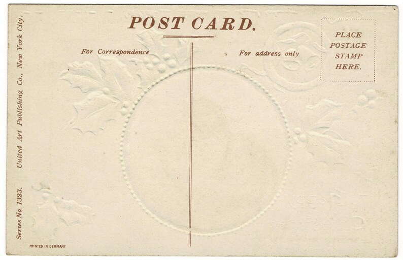 1909 Baby Jesus and Mother Mary Christmas Postcard, Get Lucky Vintage ...