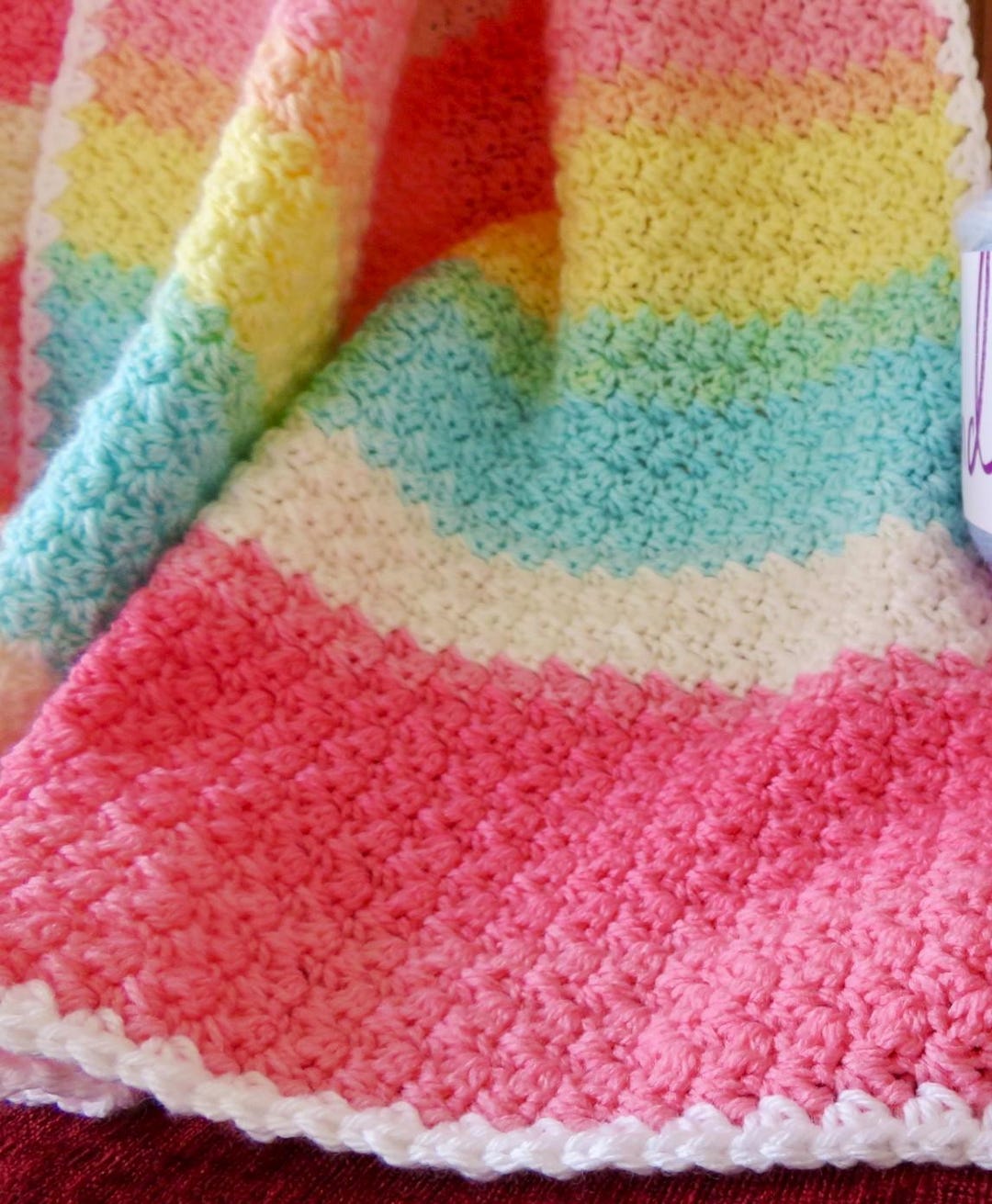 Crochet Color Wheel Baby Blanket - Easy Crochet Pattern - Etsy