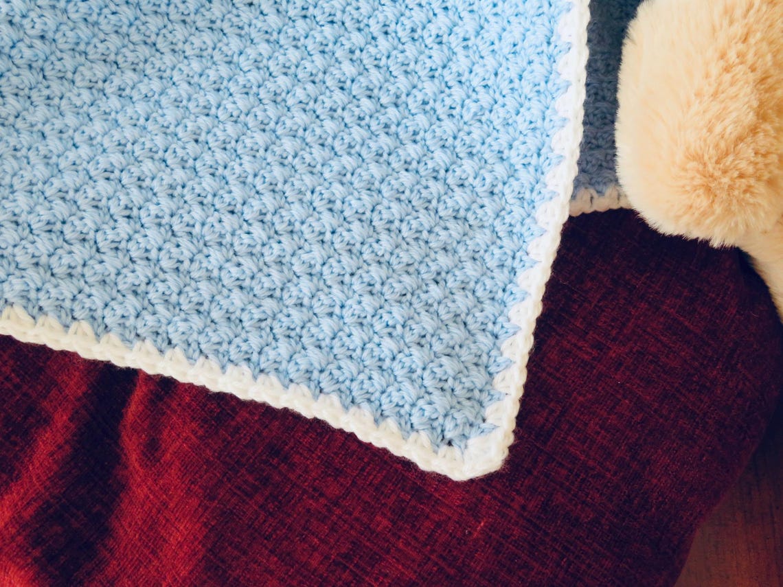 Crochet Blue Bonnet Baby Blanket - Easy Crochet Pattern - Etsy