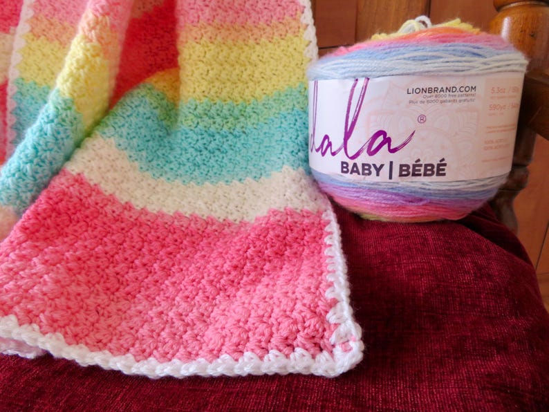 Crochet Color Wheel Baby Blanket - Easy Crochet - Beginner Friendly - Etsy