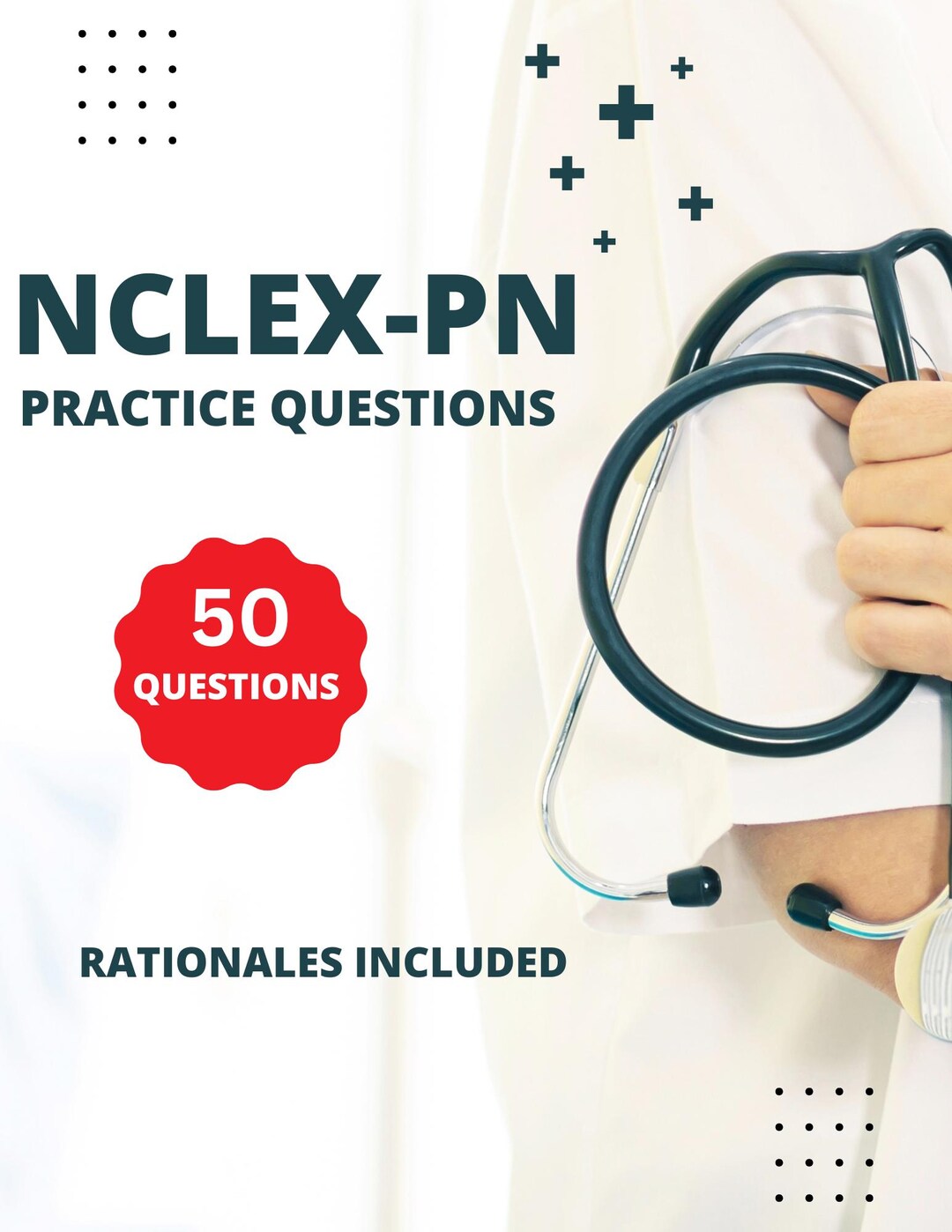 NCLEX-PN 50 Practice Questions With Rationales, Lvn/lpn Study Guide - Etsy