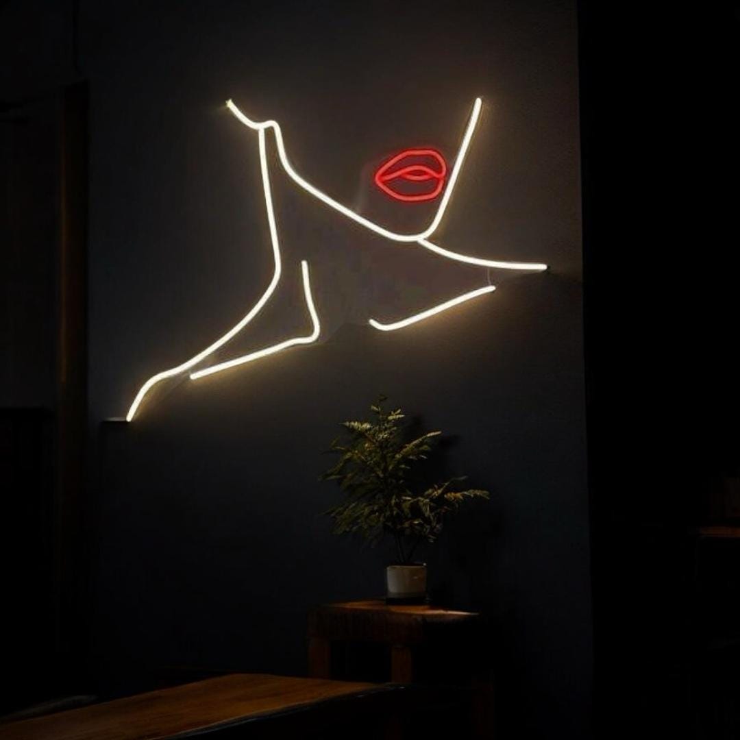 Woman Silhouette Neon Sign, Hot Woman Neon Sign, Gift for Girlfriend ...