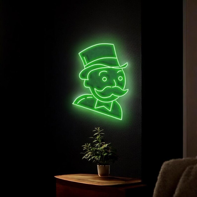 Monopoly Neon Sign, Perfect Lighted Wall Decor for Monopoly Lovers ...