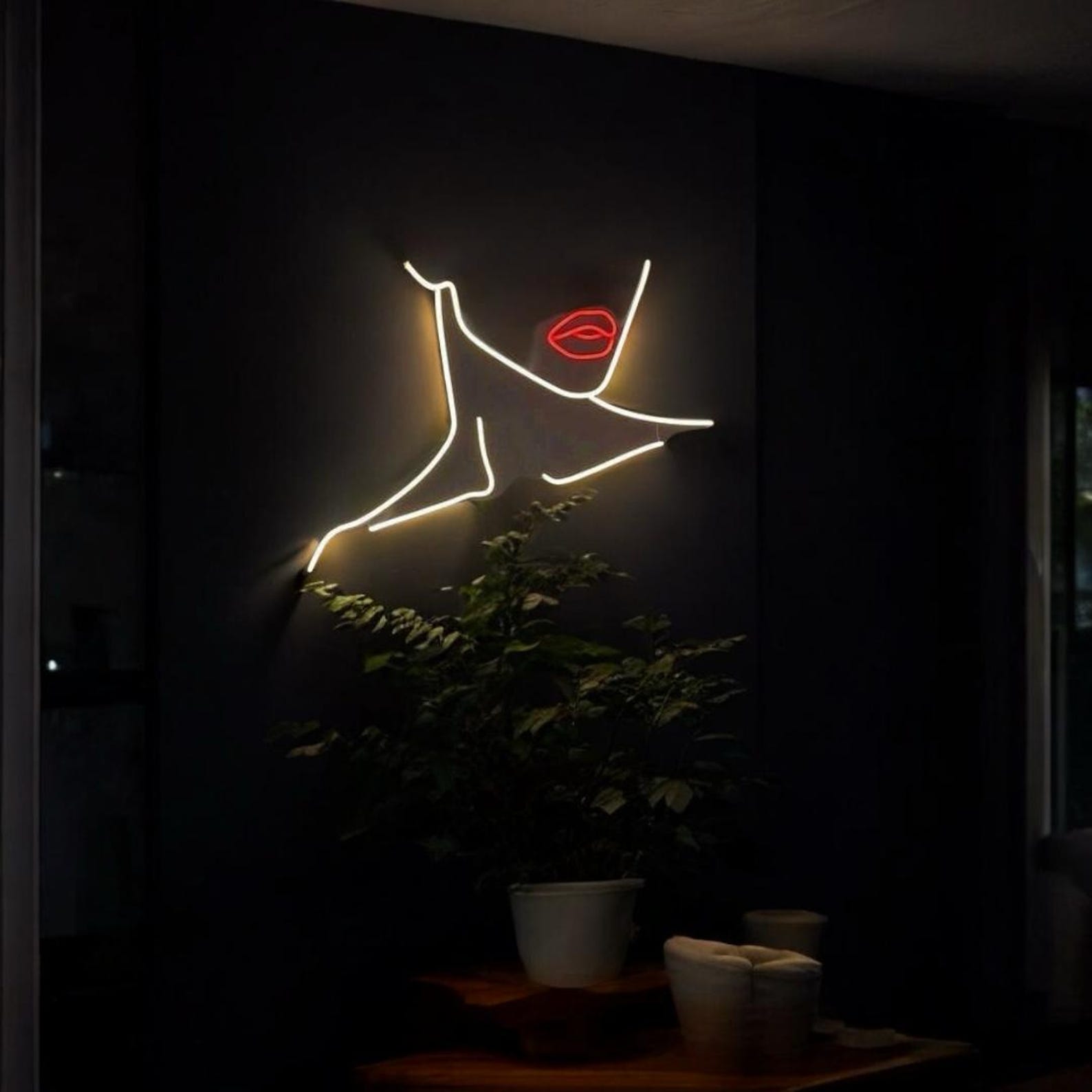 Woman Silhouette Neon Sign, Hot Woman Neon Sign, Gift for Girlfriend ...