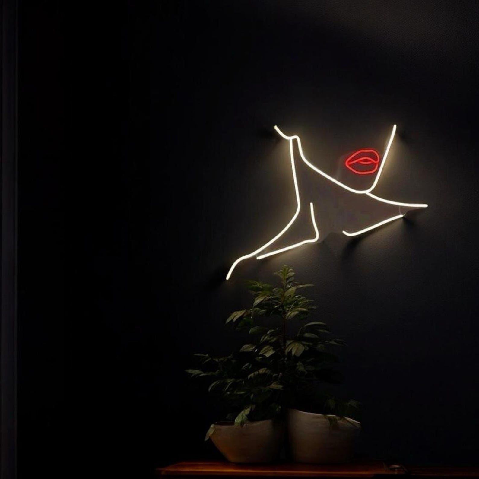 Woman Silhouette Neon Sign, Hot Woman Neon Sign, Gift for Girlfriend ...