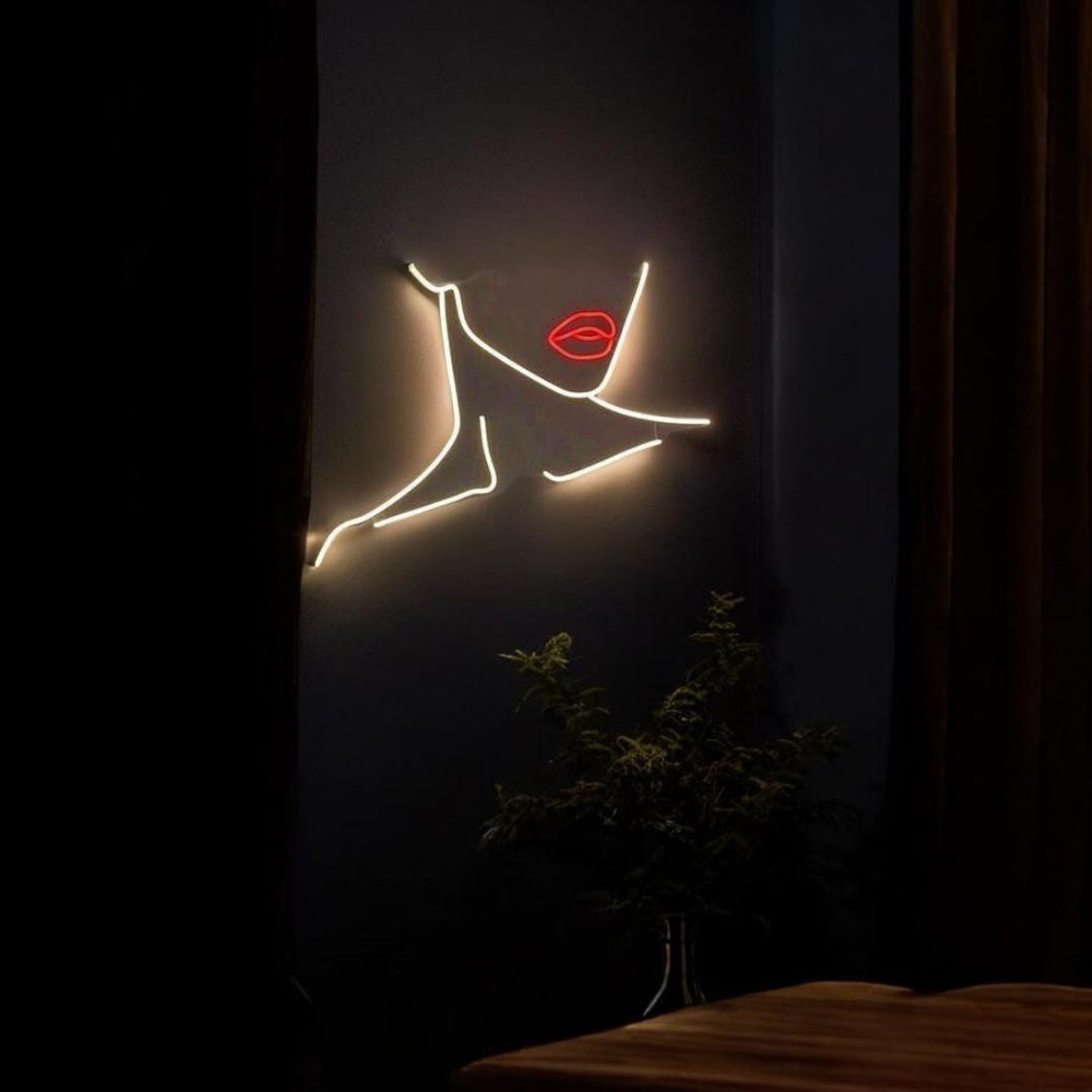 Woman Silhouette Neon Sign, Hot Woman Neon Sign, Gift for Girlfriend ...