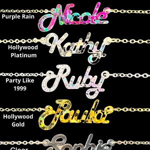 Girls Birthday Party Favor Goody Bag Name Jewelry Customized Gift for ...