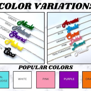 Custom Name Necklace for Little Girl Birthday Party Personalized ...