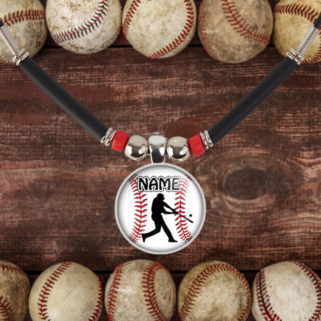 Personalized Baseball 3D Chain Necklace-boys Baseball Batter - Etsy