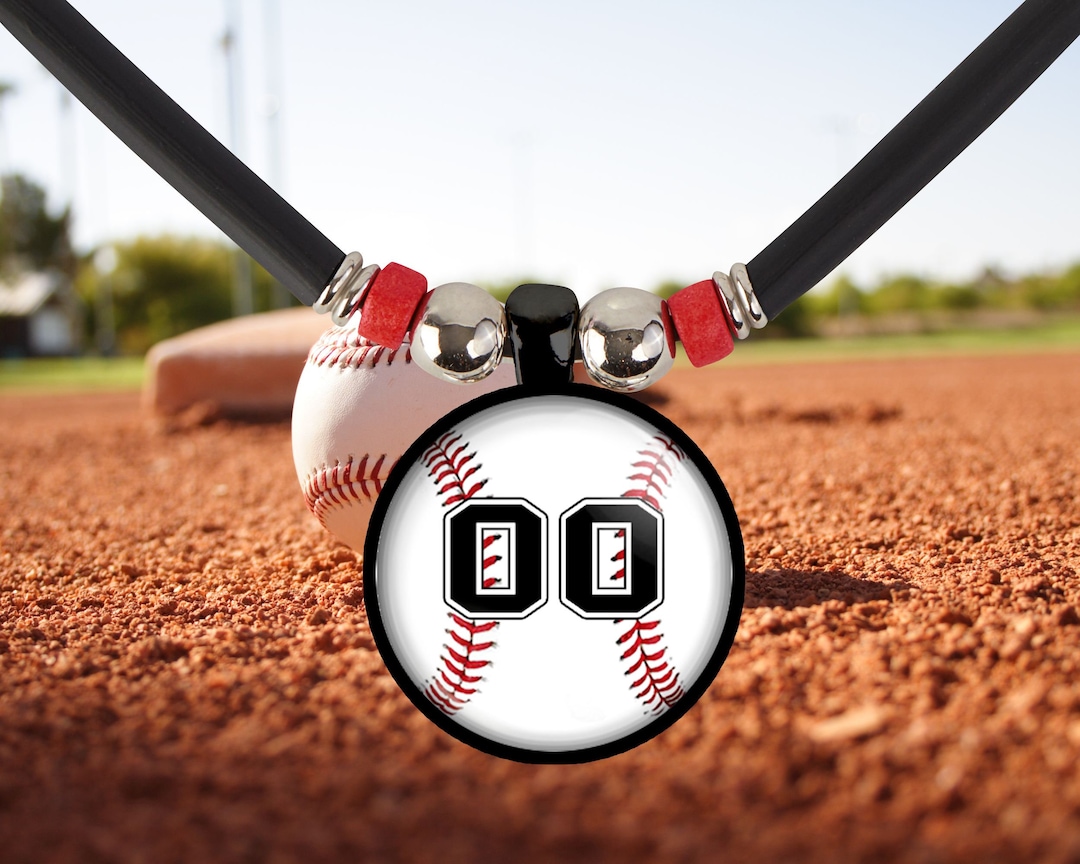Personalized Baseball Number 3D Chain Necklace Boys Baseball Number ...