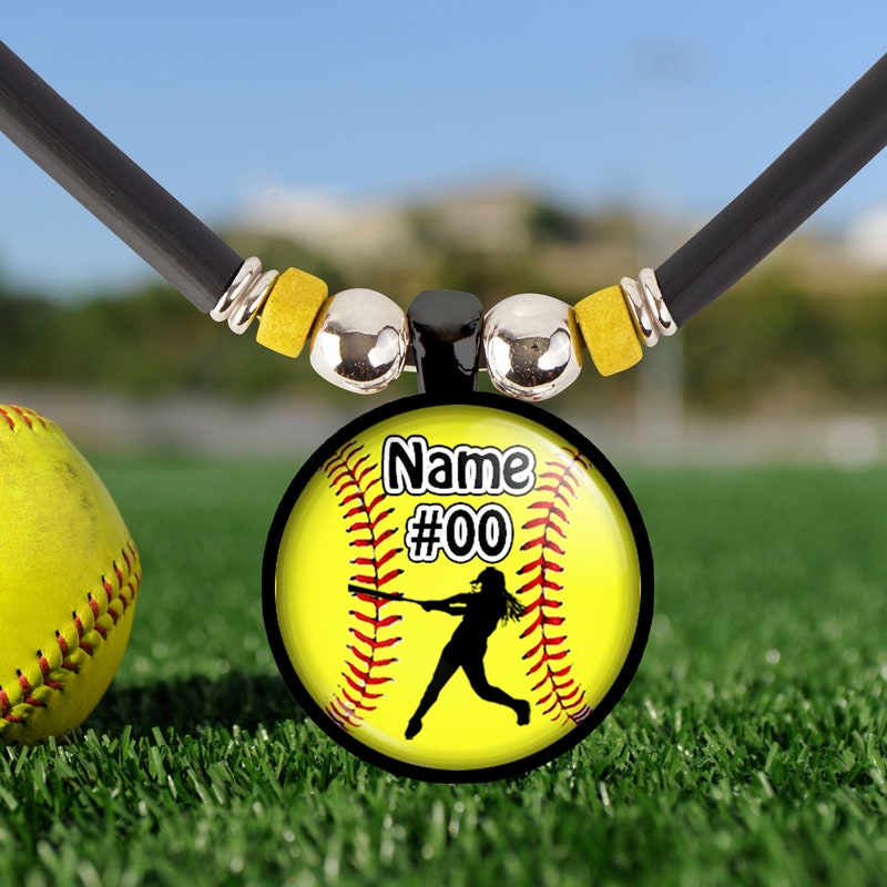 Softball Necklace - Etsy
