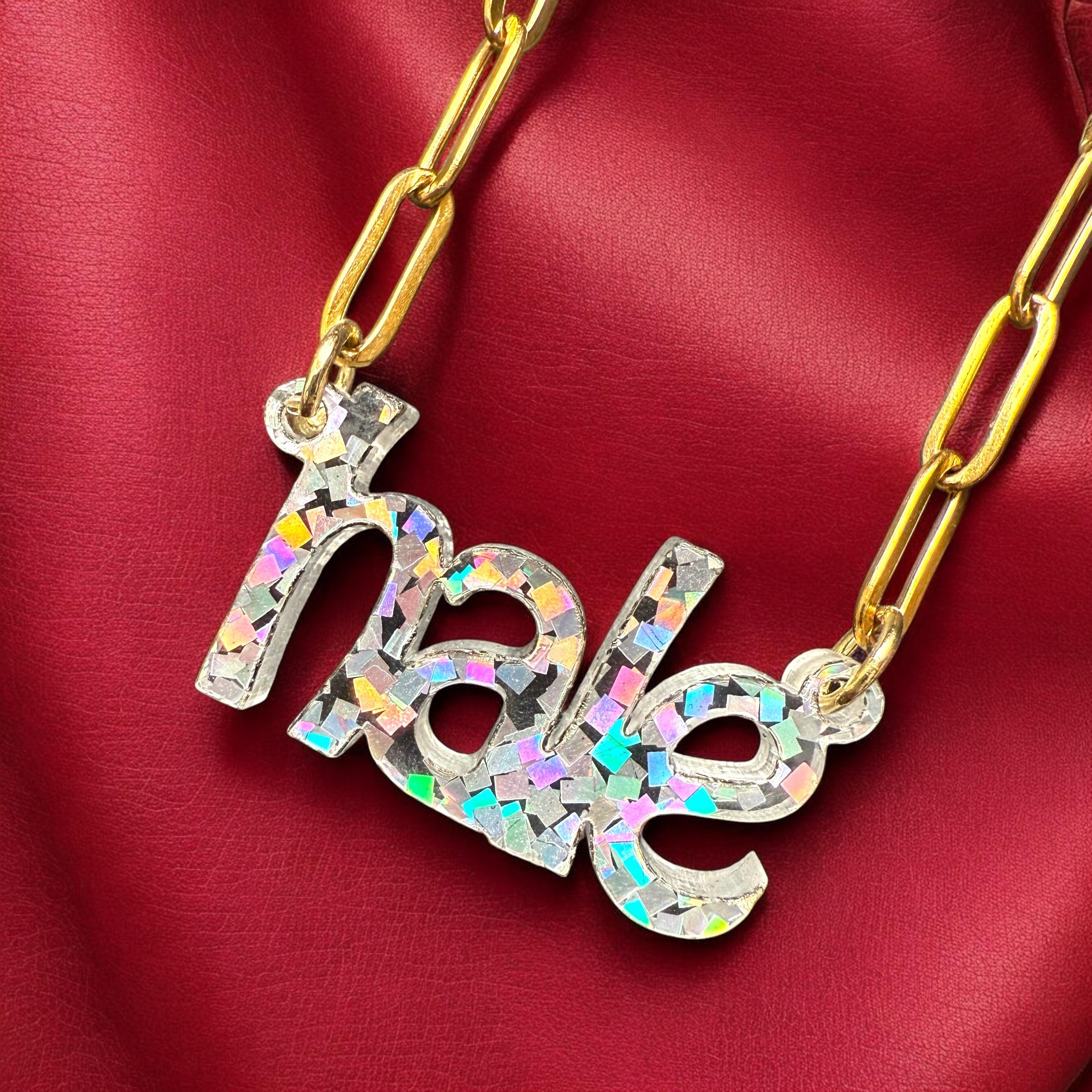 Personalized Name Necklace Gold Chain Custom Jewelry Birthday Gift for ...